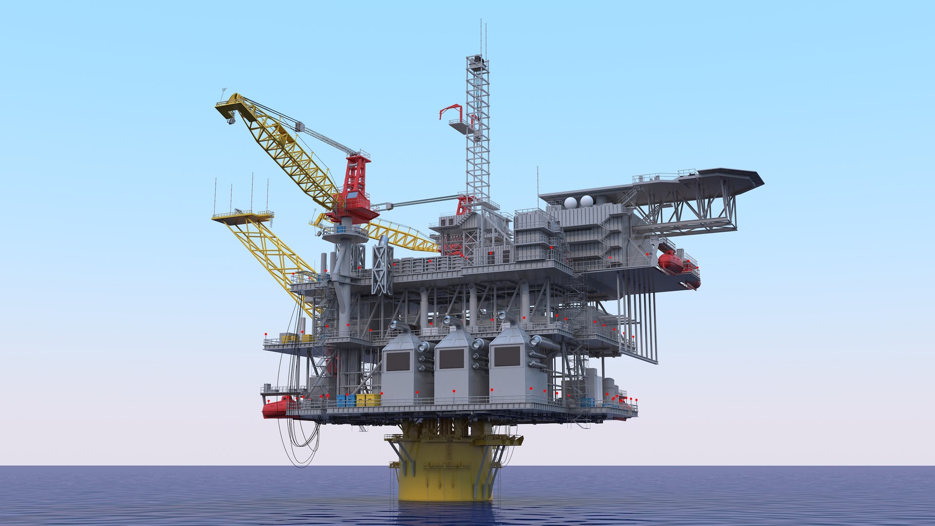 Shell Perdido Oil Platform Model - TurboSquid 2068054