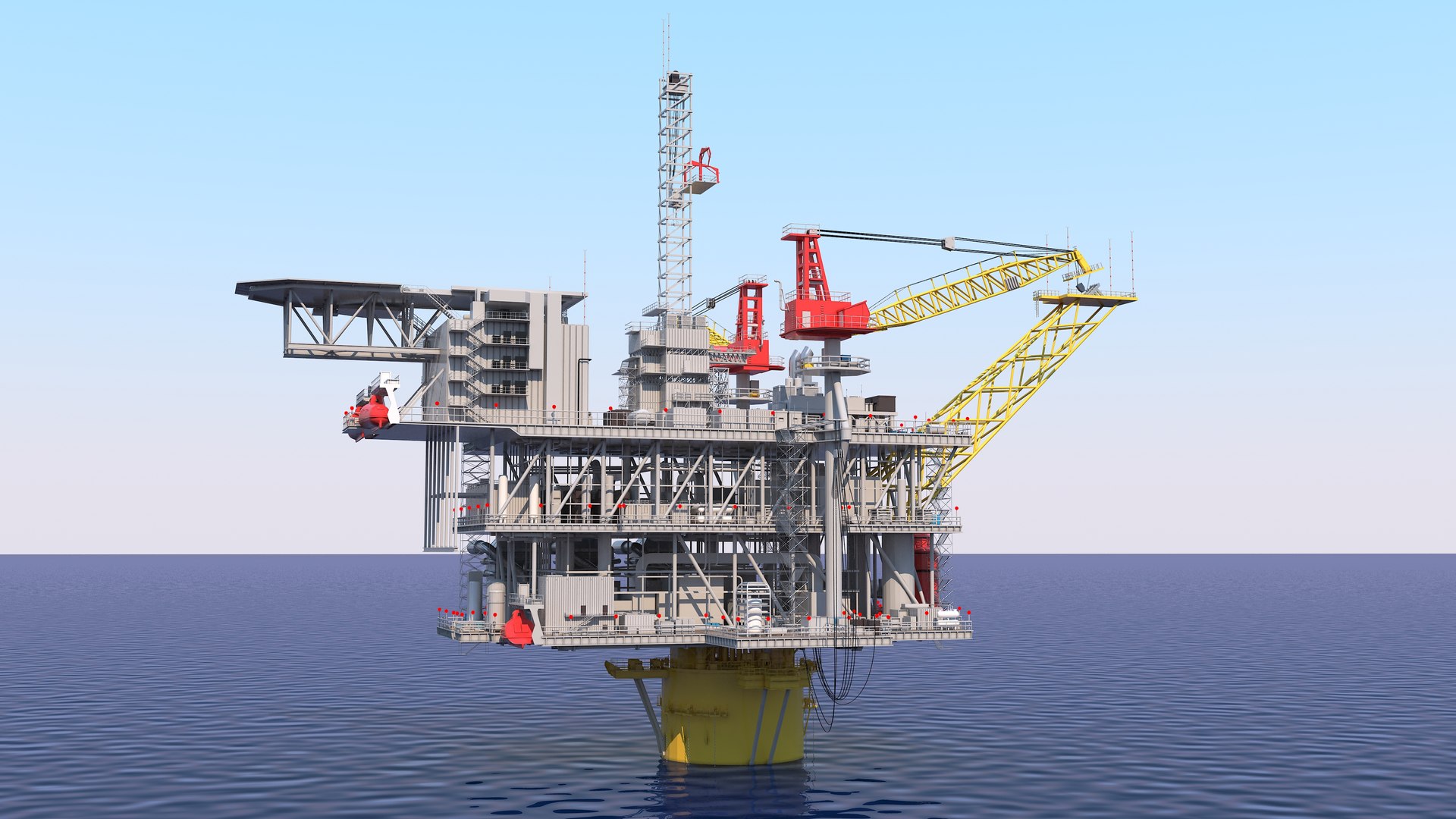 Shell Perdido Oil Platform Model - TurboSquid 2068054