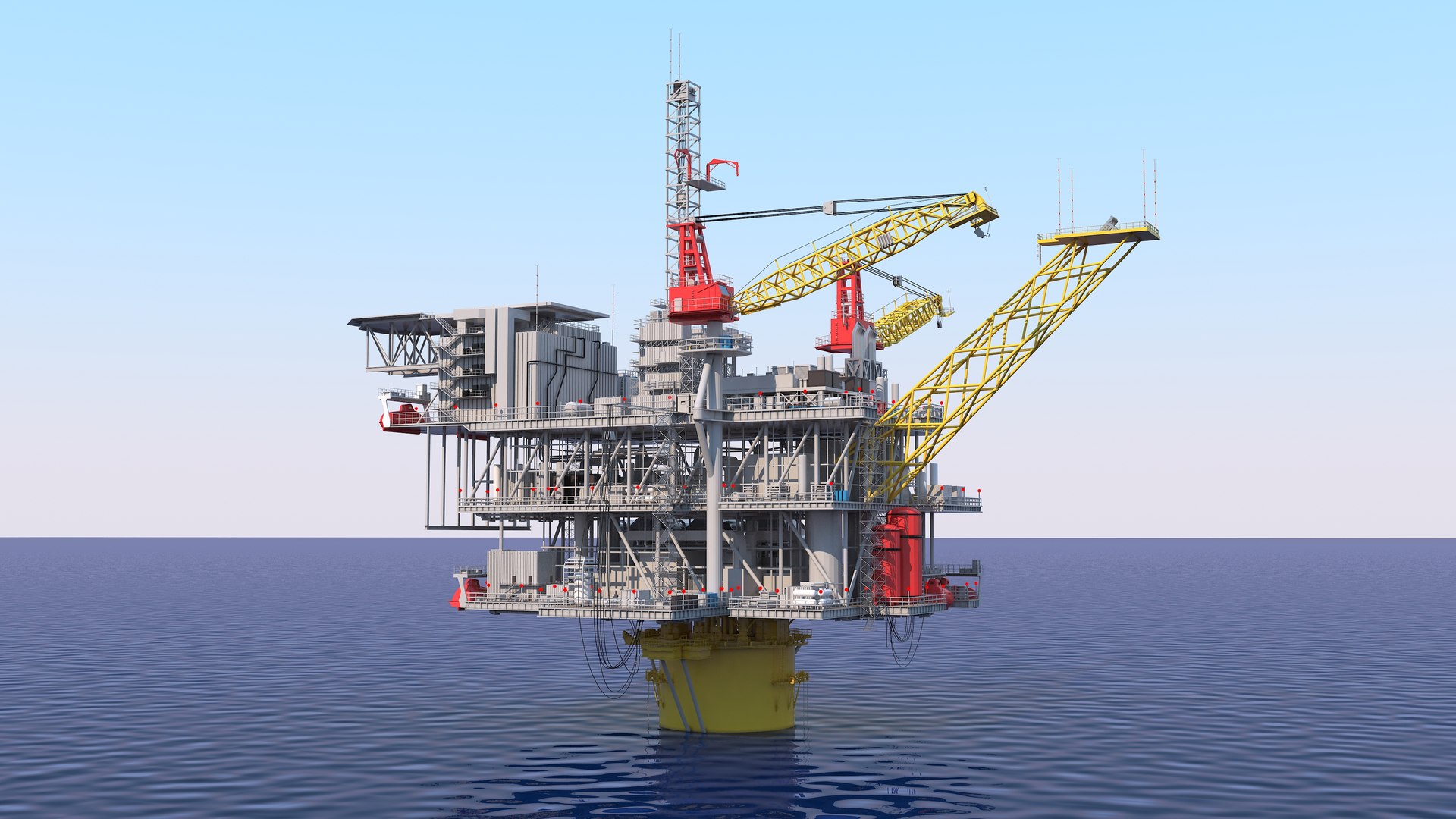 Shell Perdido Oil Platform Model - TurboSquid 2068054