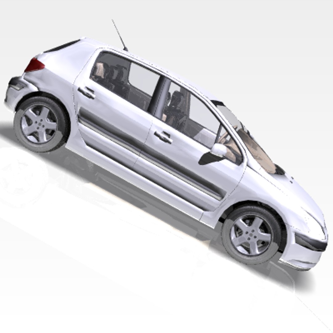 3d Car Peugeot 307 Model