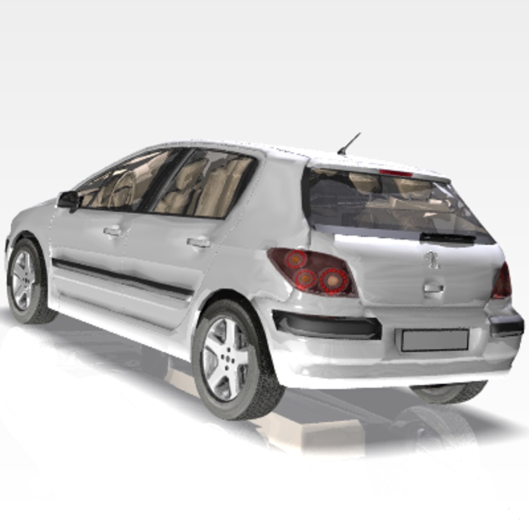 3d Car Peugeot 307 Model