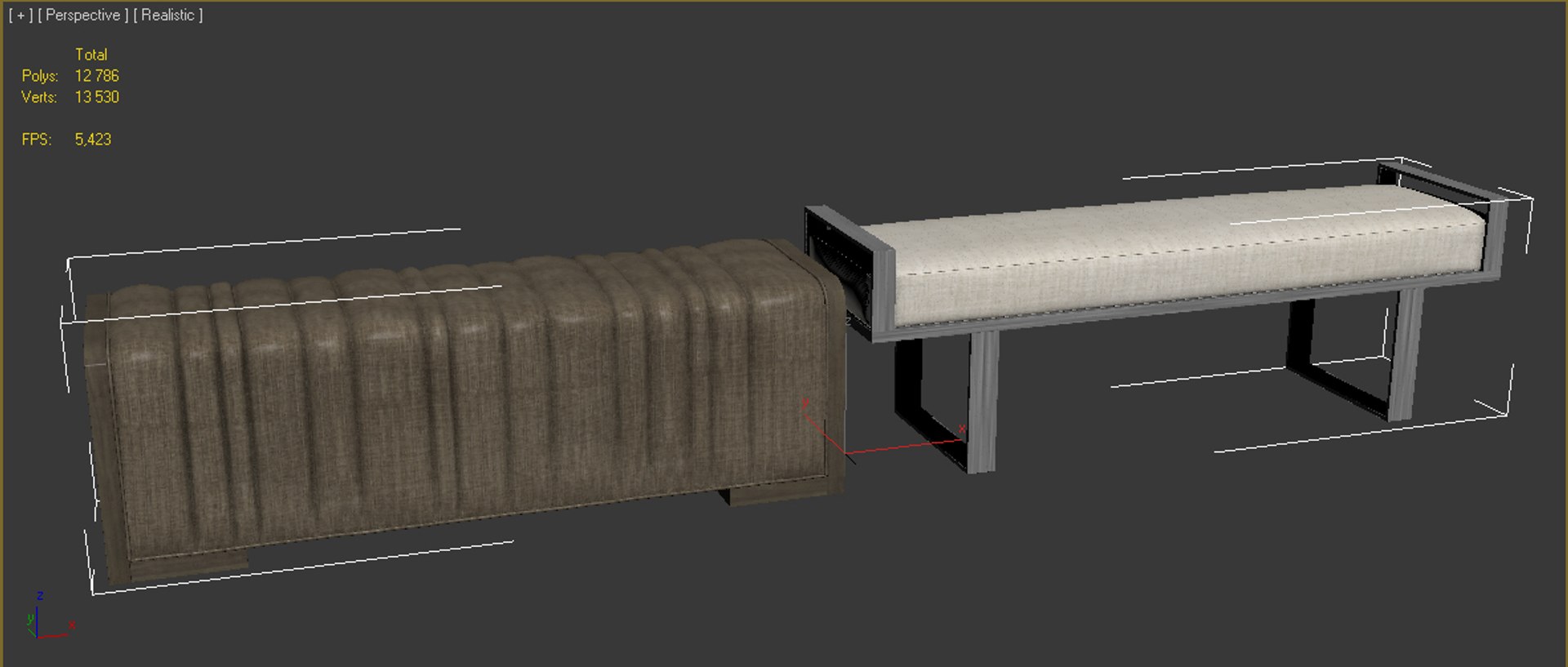 3D Model Profile Bench - TurboSquid 1289025