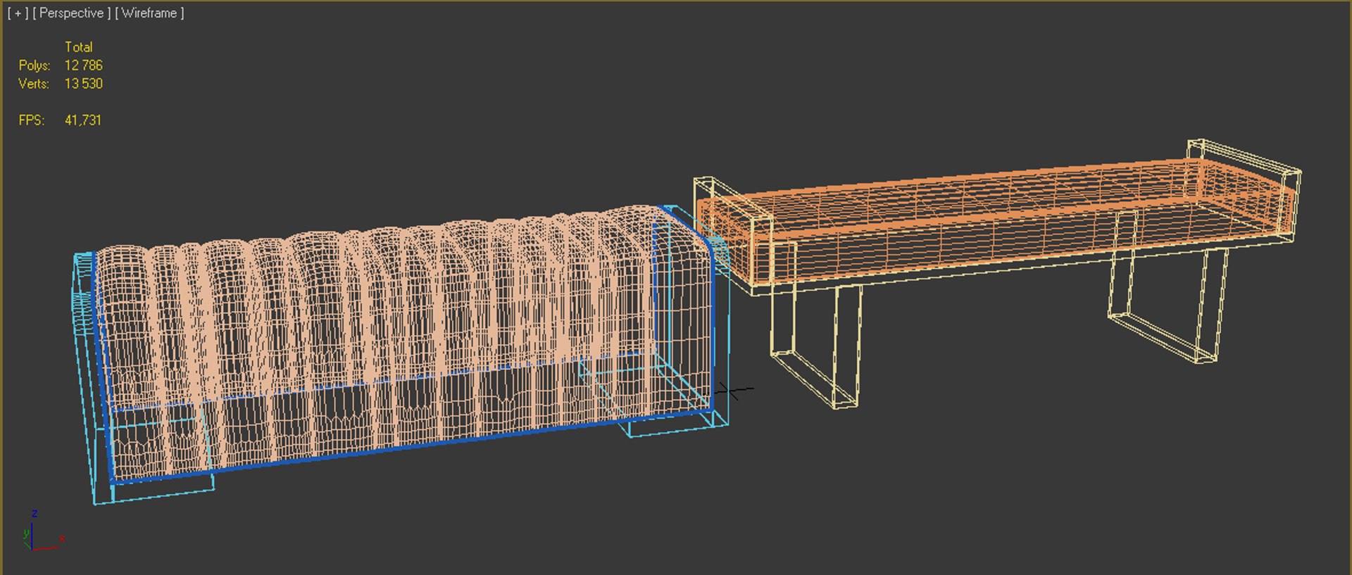 3D Model Profile Bench - TurboSquid 1289025