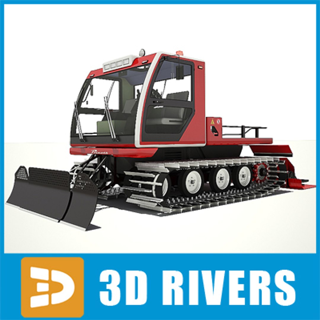 ratrac snow ski 3d model