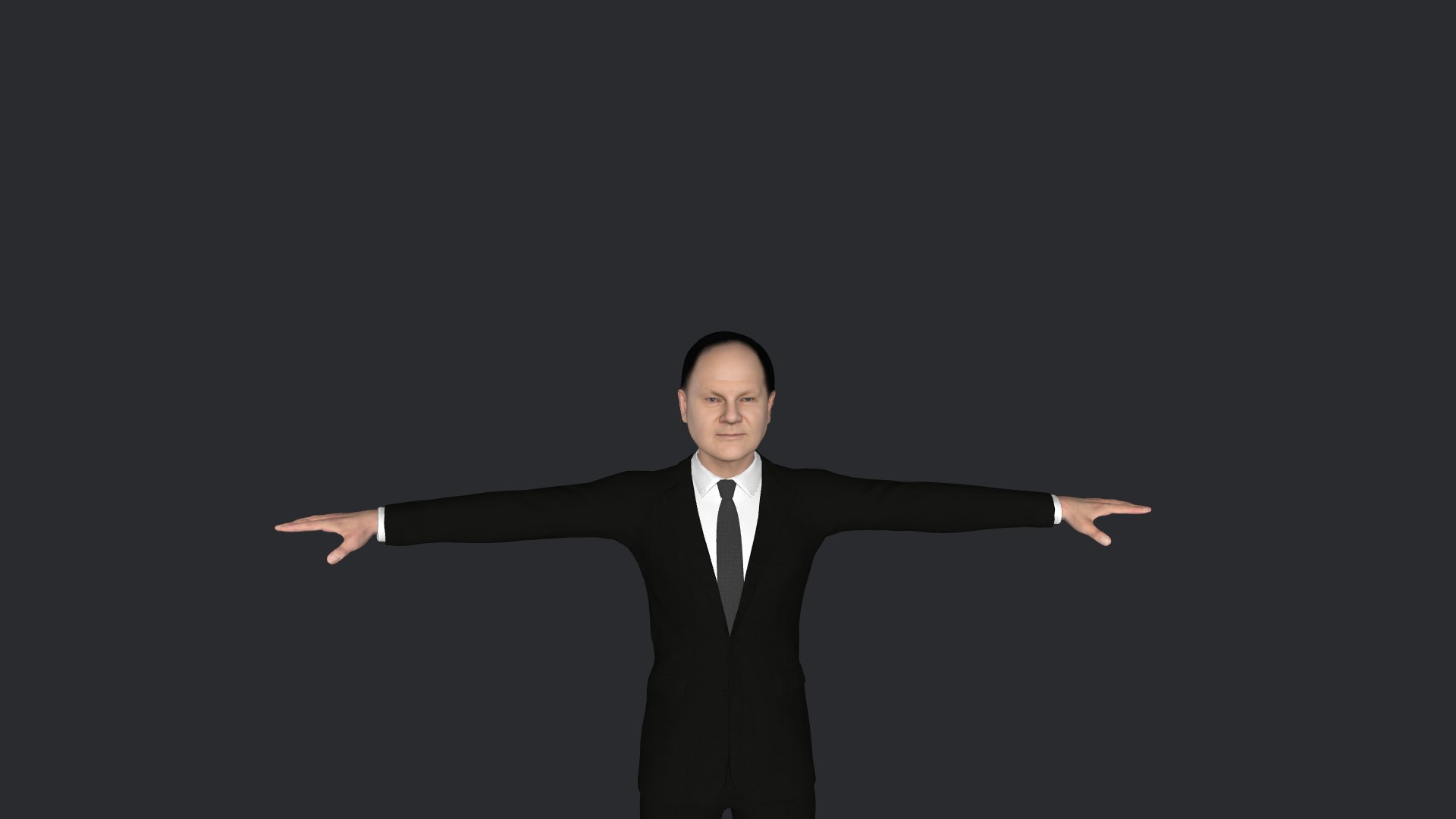 Olaf Scholz Hyper Realistic Full Body Fully Rigged 3D Character 3D ...