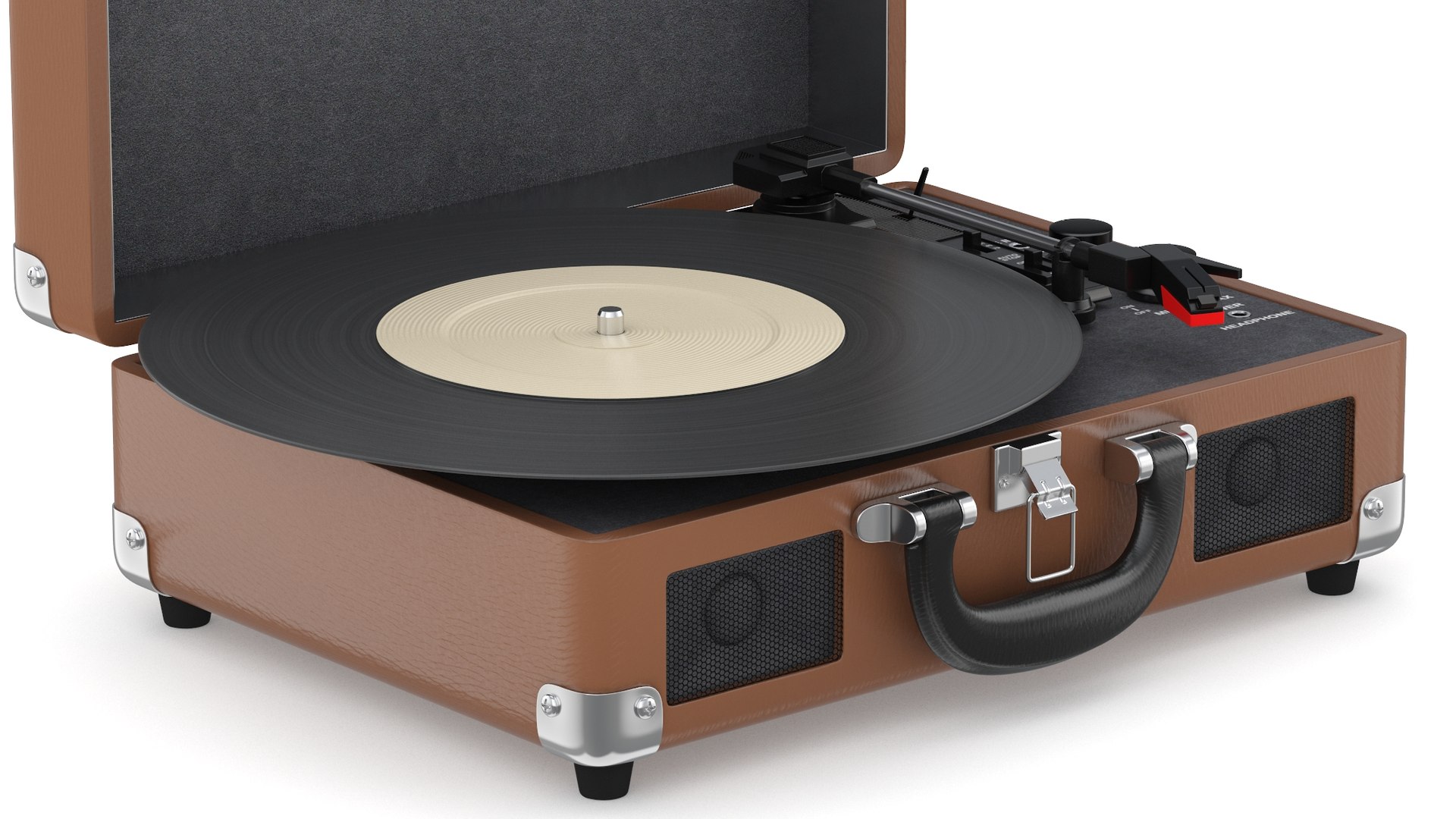 3D Suitcase Record Player Model - TurboSquid 1602402