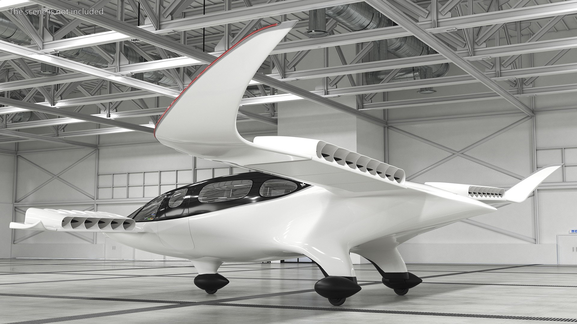 3D Lilium Jet Phoenix White Rigged for Cinema 4D model - TurboSquid 2169111