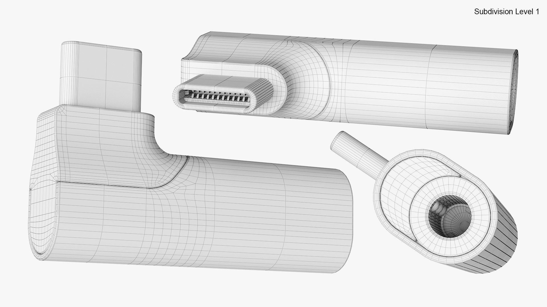 3D 5 USB Adapter Collection - TurboSquid 2278623