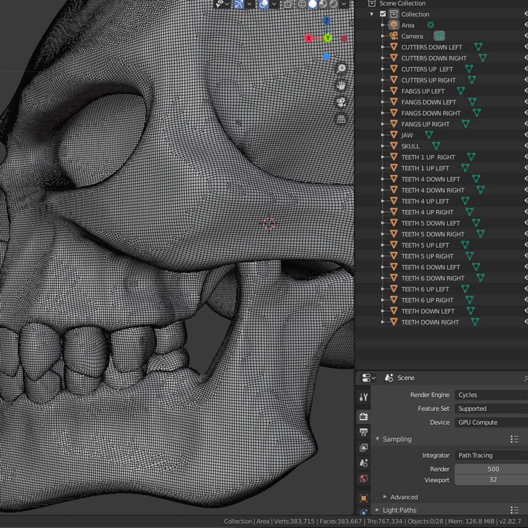 3D Model Stylized Skull - TurboSquid 1558125
