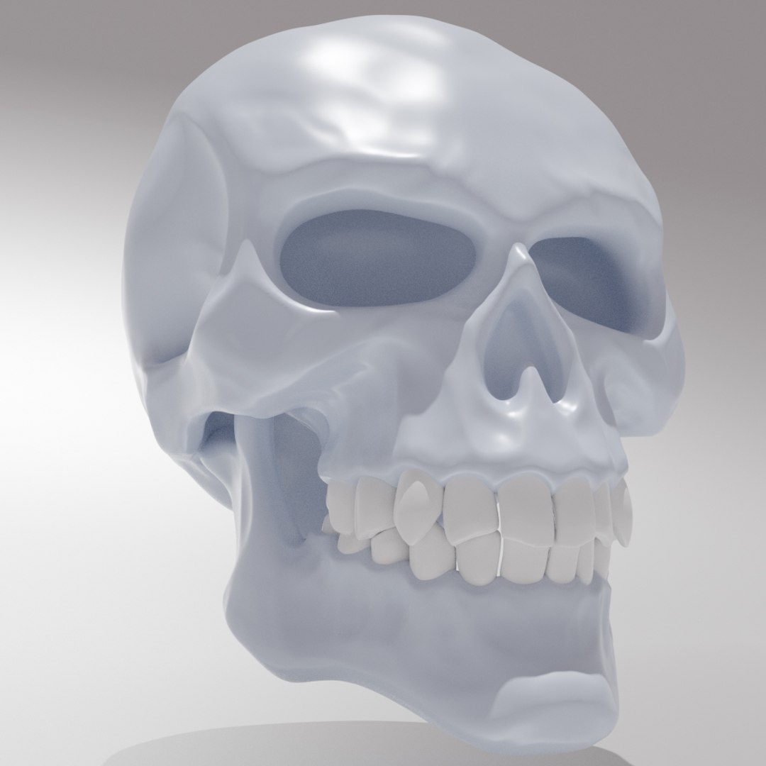 3D Model Stylized Skull - TurboSquid 1558125