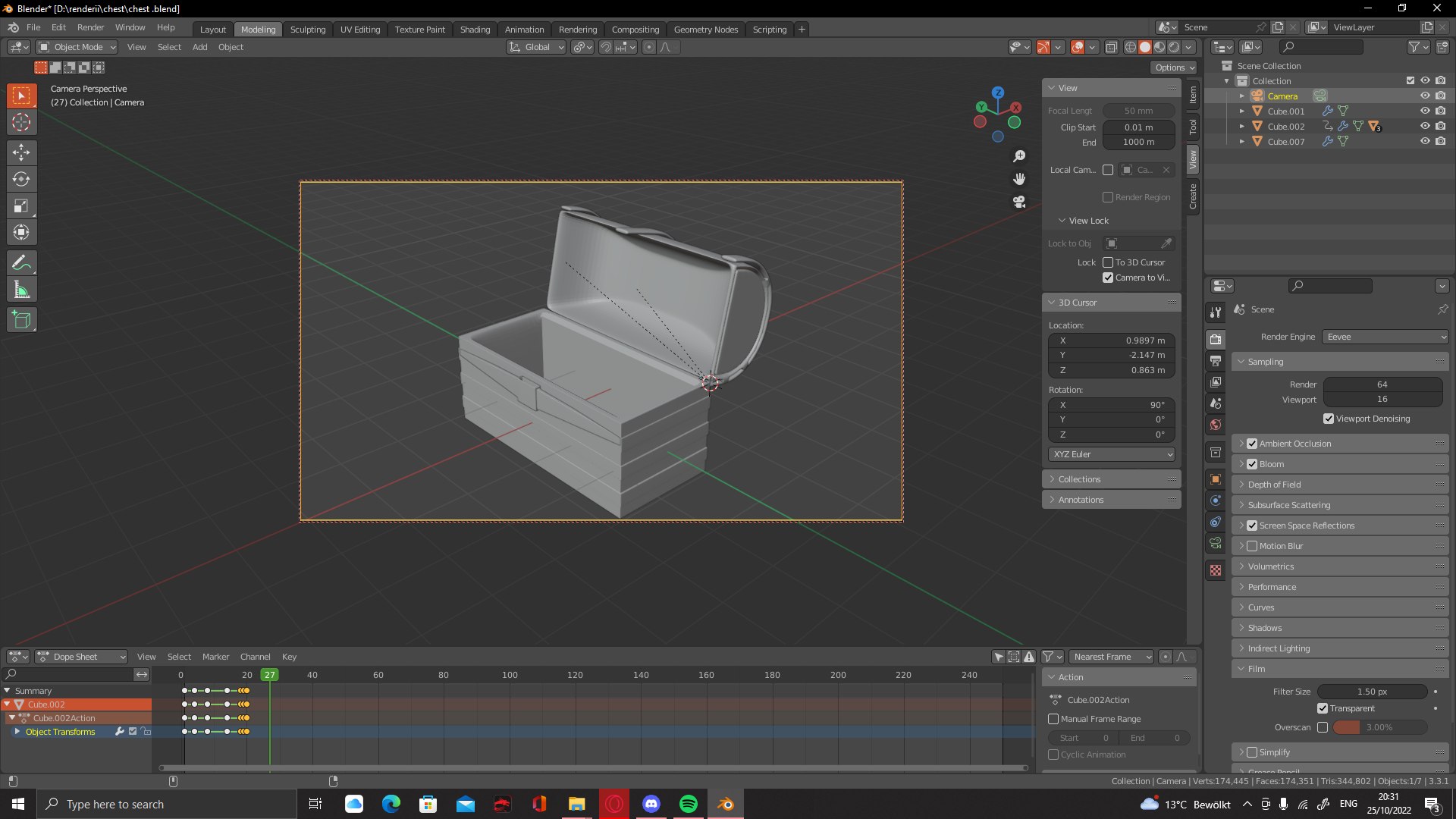 3D Low Poly Chest - TurboSquid 1978120