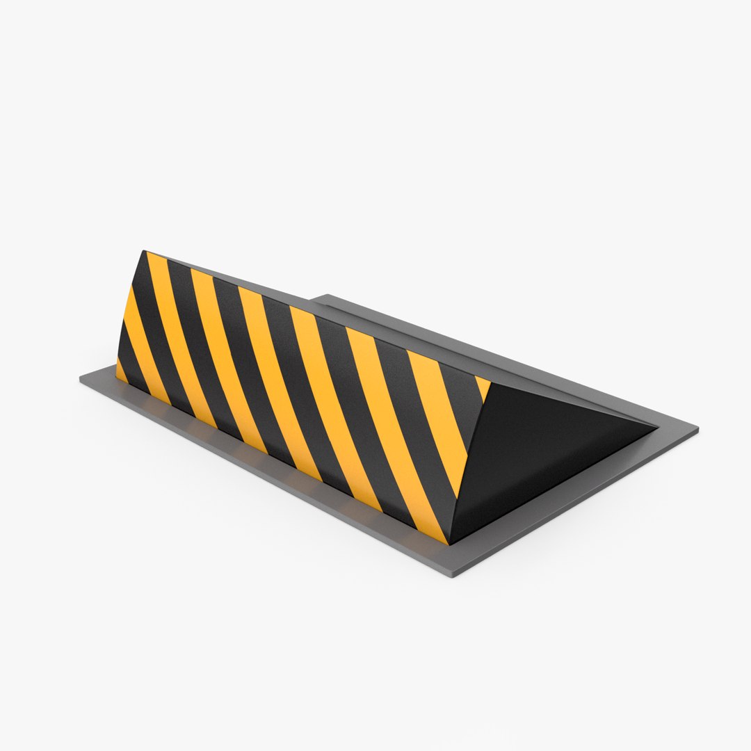 Automatic Road Blocker 3D model - TurboSquid 1856200