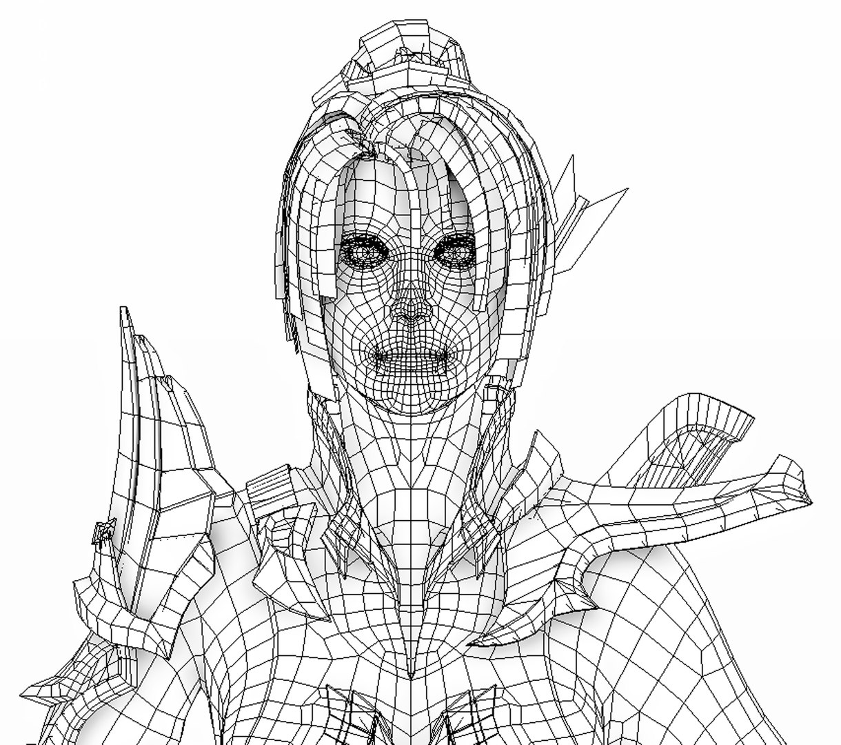 Girl Archer 3d Model