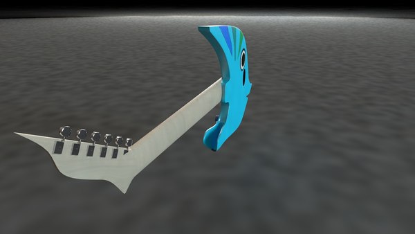 3D stylised guitar model - TurboSquid 1337452