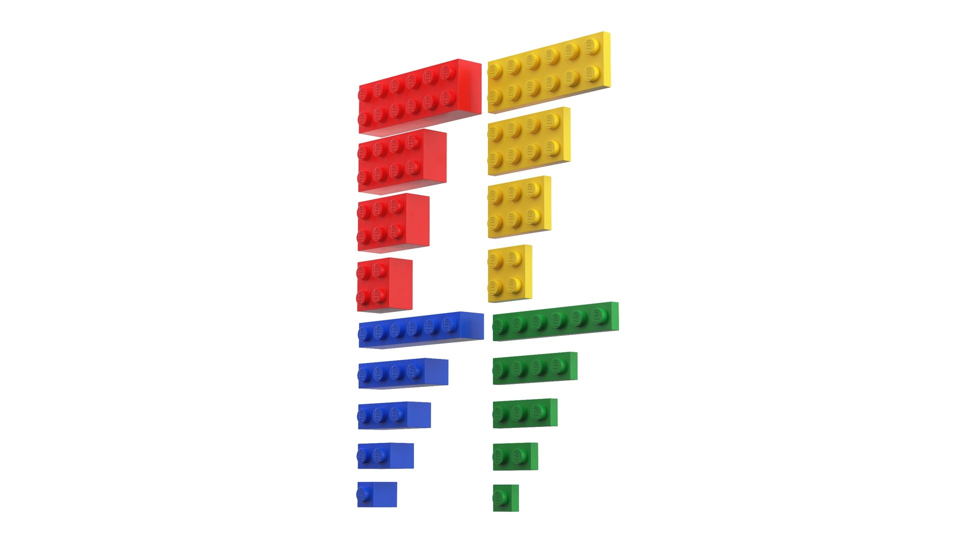 Lego Bricks 3D Model - TurboSquid 1948972