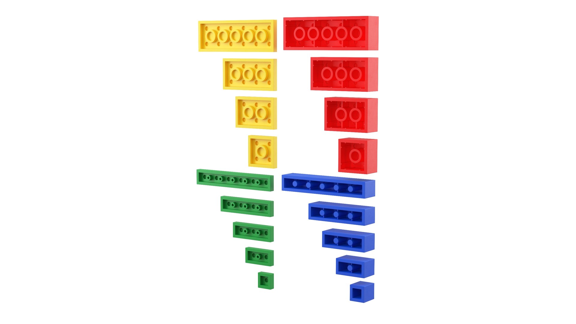 Lego Bricks 3D Model - TurboSquid 1948972
