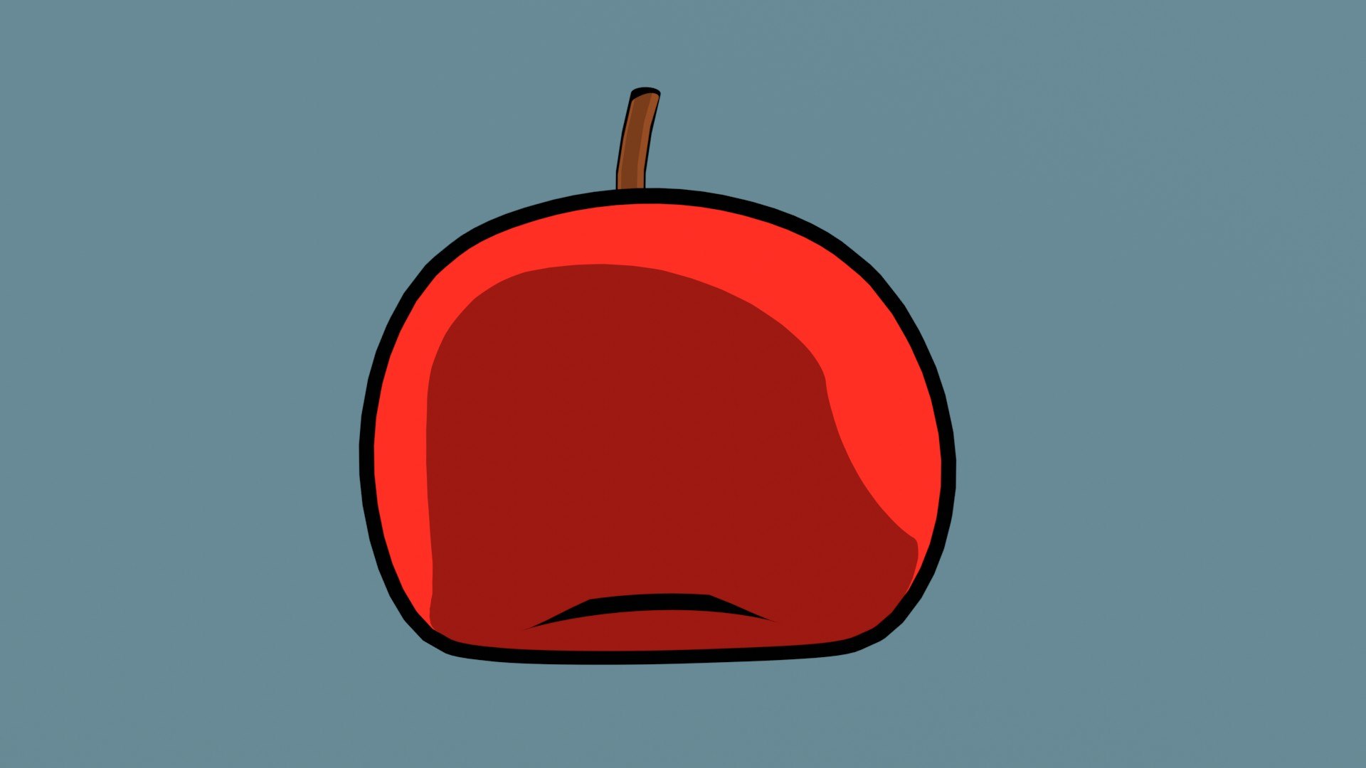 3D Stylized cartoon anime apple 3D model - TurboSquid 2159990