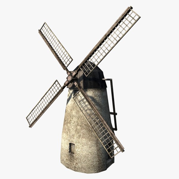 3d windmill backdrop model