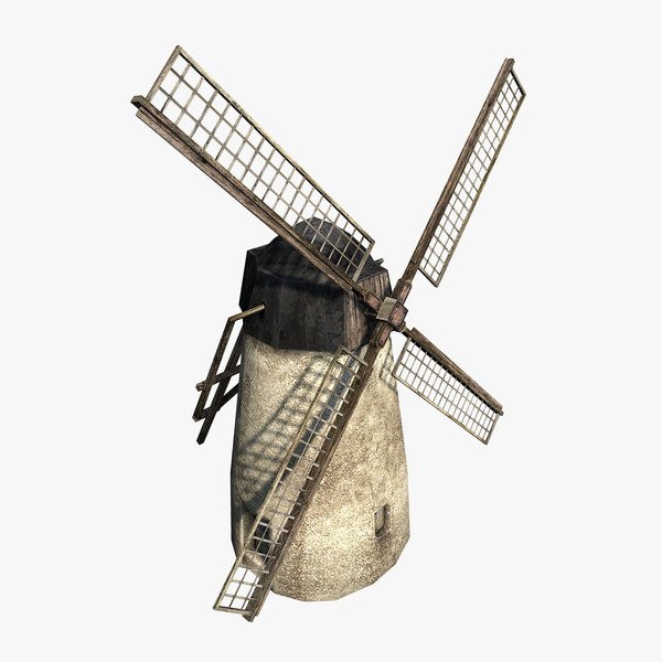 3d windmill backdrop model