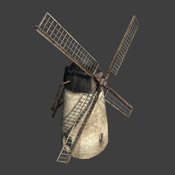 3d windmill backdrop model