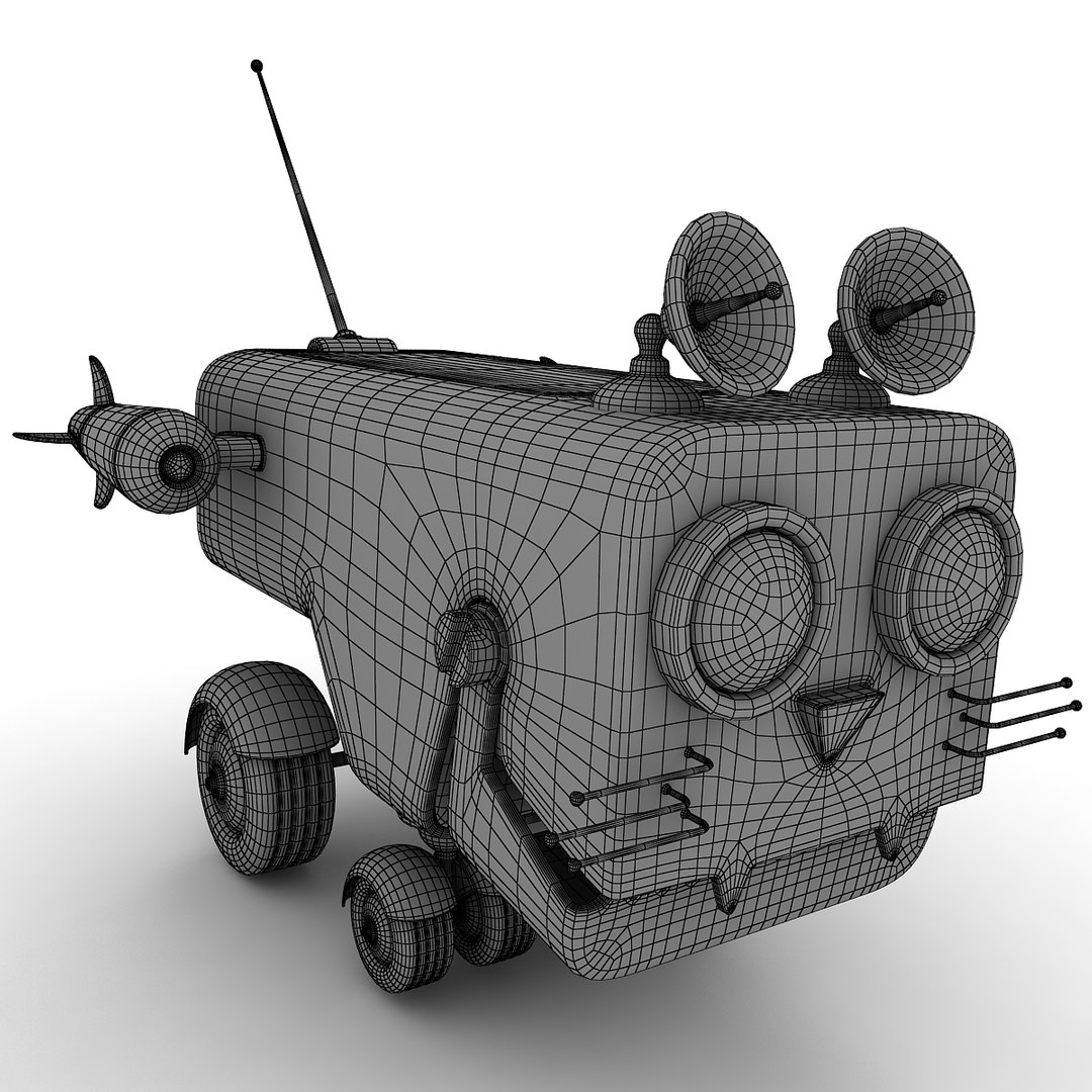 3d model toy robot cat