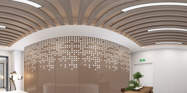 modelo 3d Modern office front desk model - TurboSquid 2057769