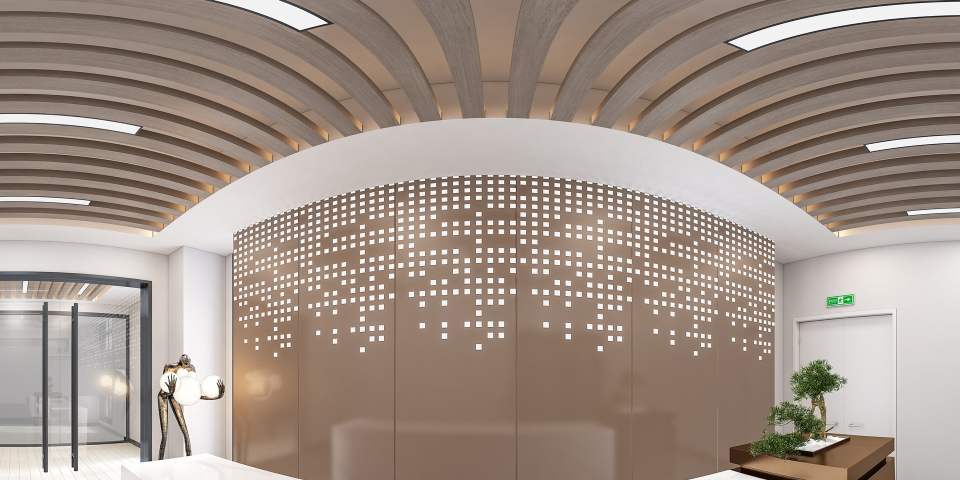 Modern office front desk model 3D - TurboSquid 2057769