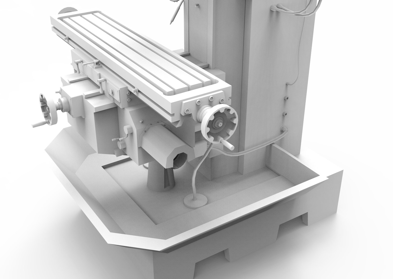 3D Milling Machine VR Model - TurboSquid 1774917