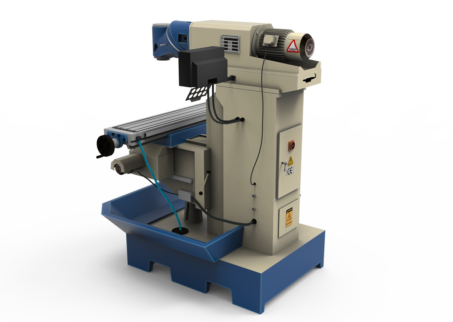 3D Milling Machine VR Model - TurboSquid 1774917