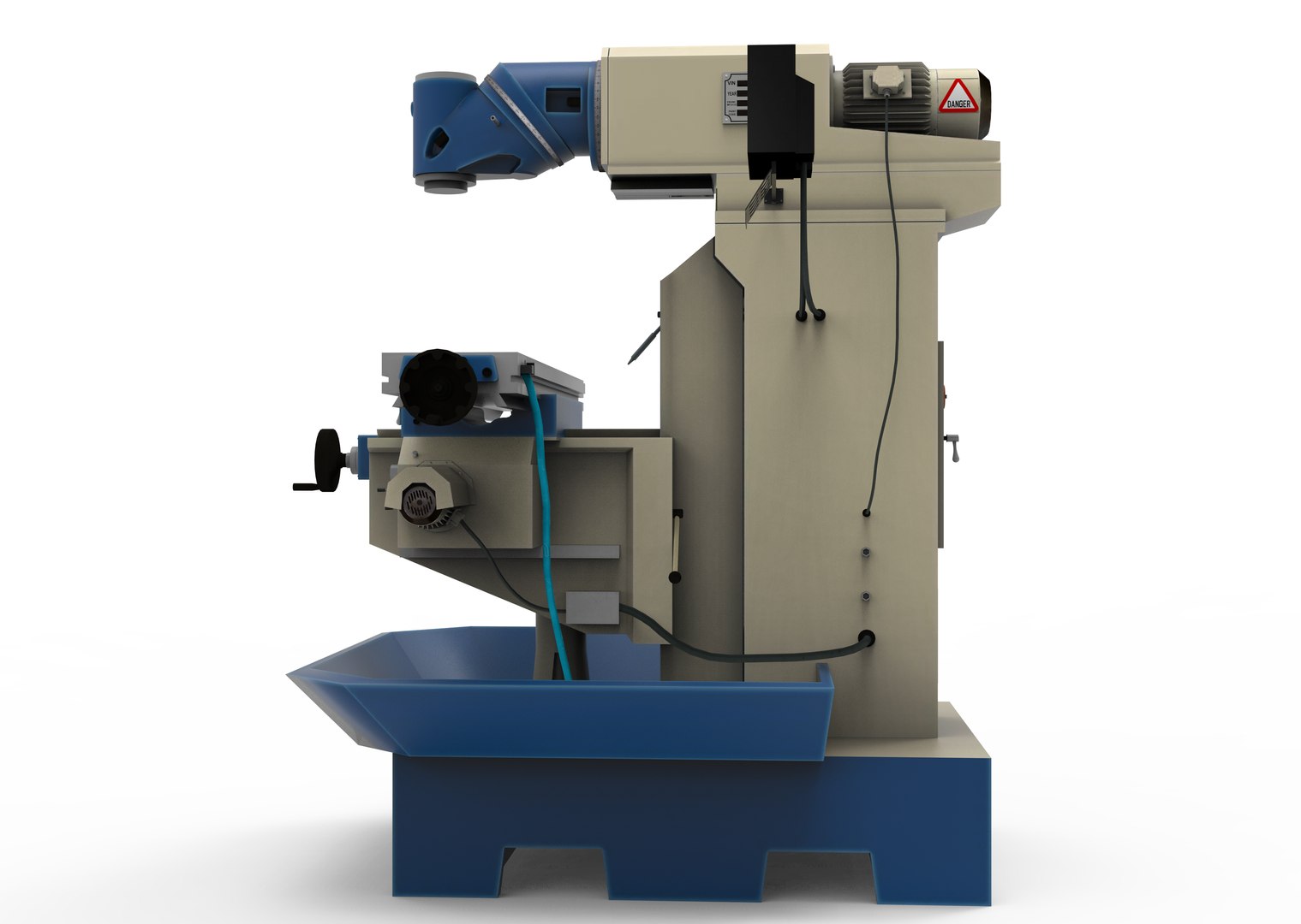 3D Milling Machine VR Model - TurboSquid 1774917