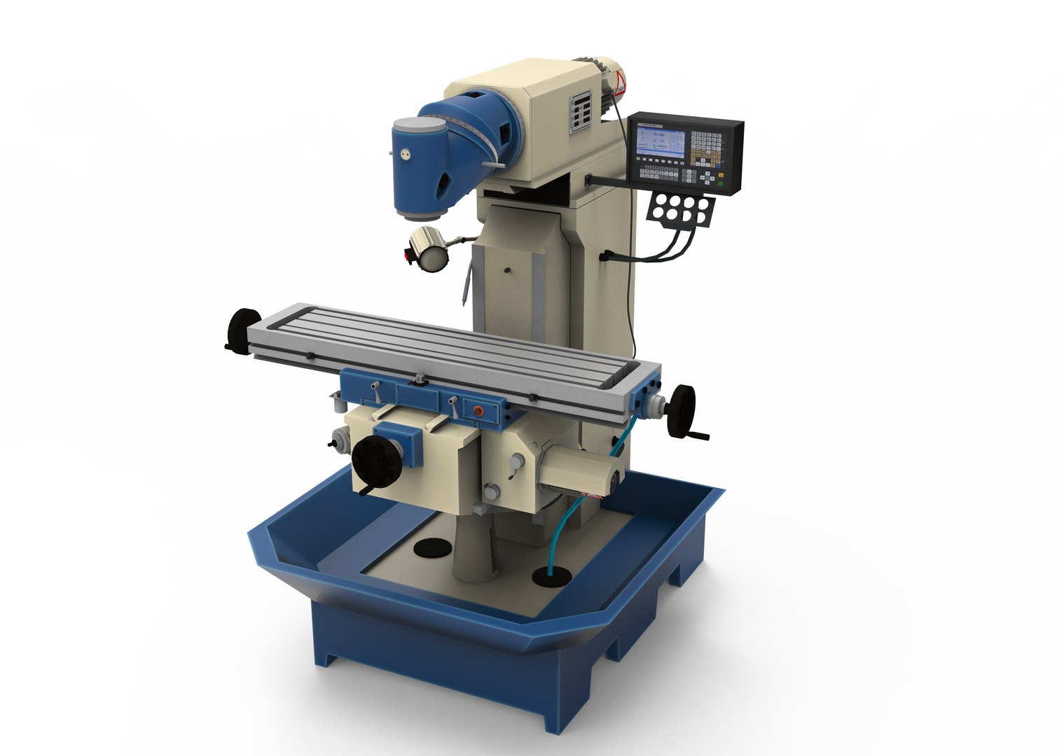 3D Milling Machine VR Model - TurboSquid 1774917