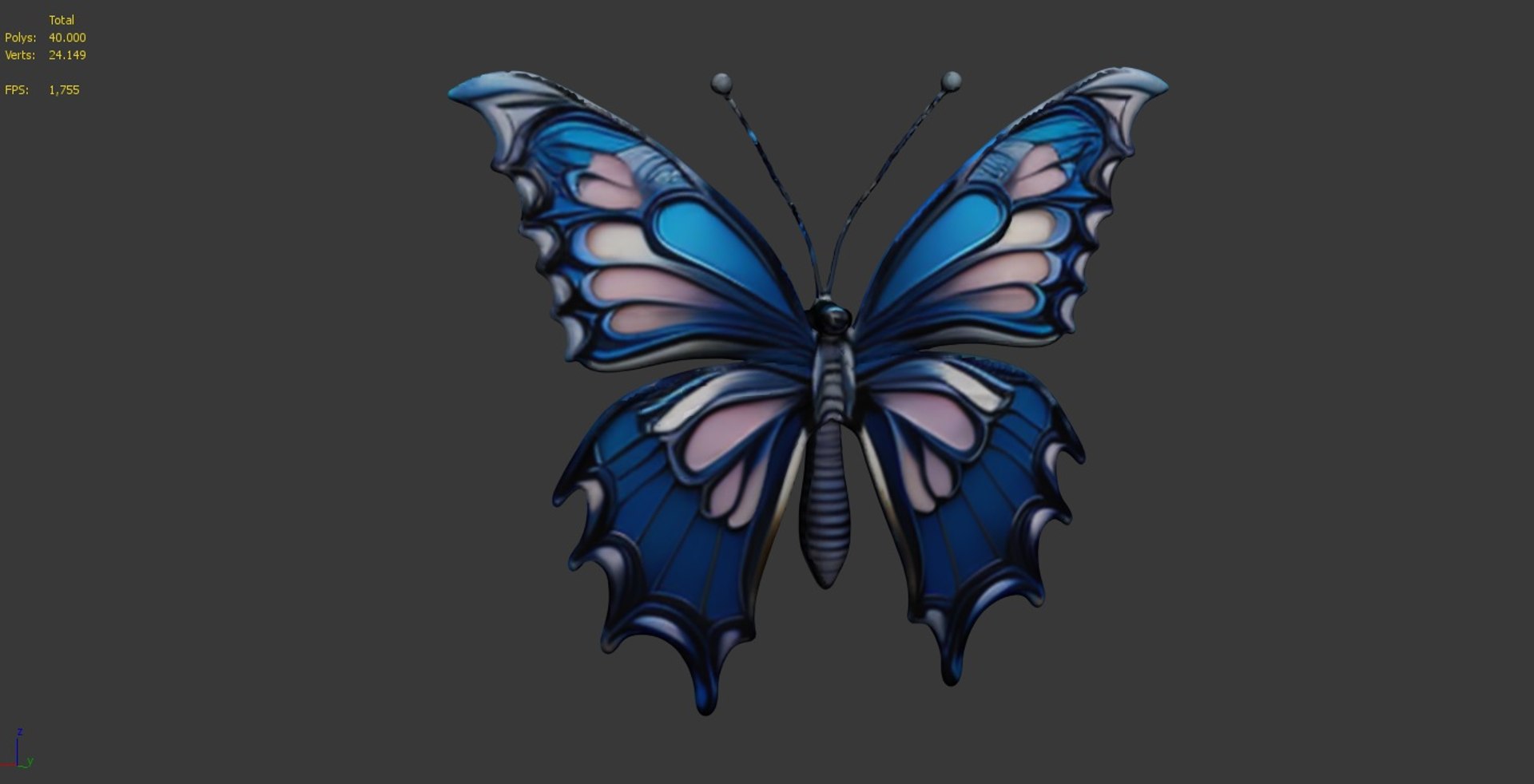 3D Butterfly 01 - TurboSquid 2375959