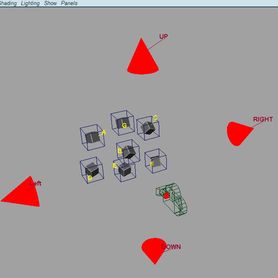 Characters Cubes Animation 3d Model