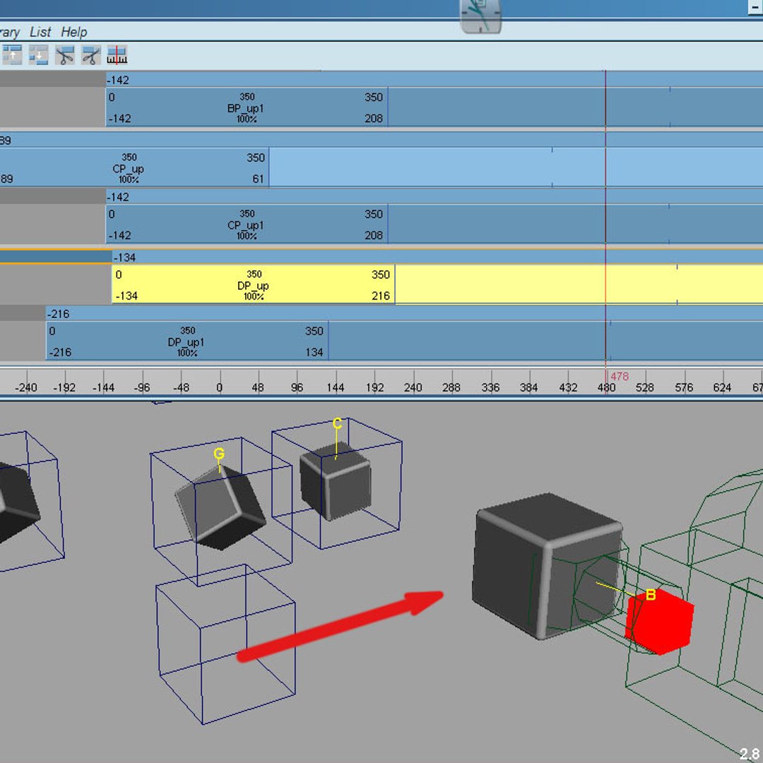 Characters Cubes Animation 3d Model