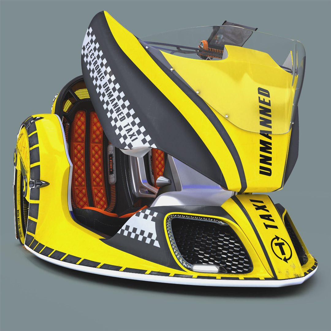 3D electronic unmanned taxi model - TurboSquid 1516985