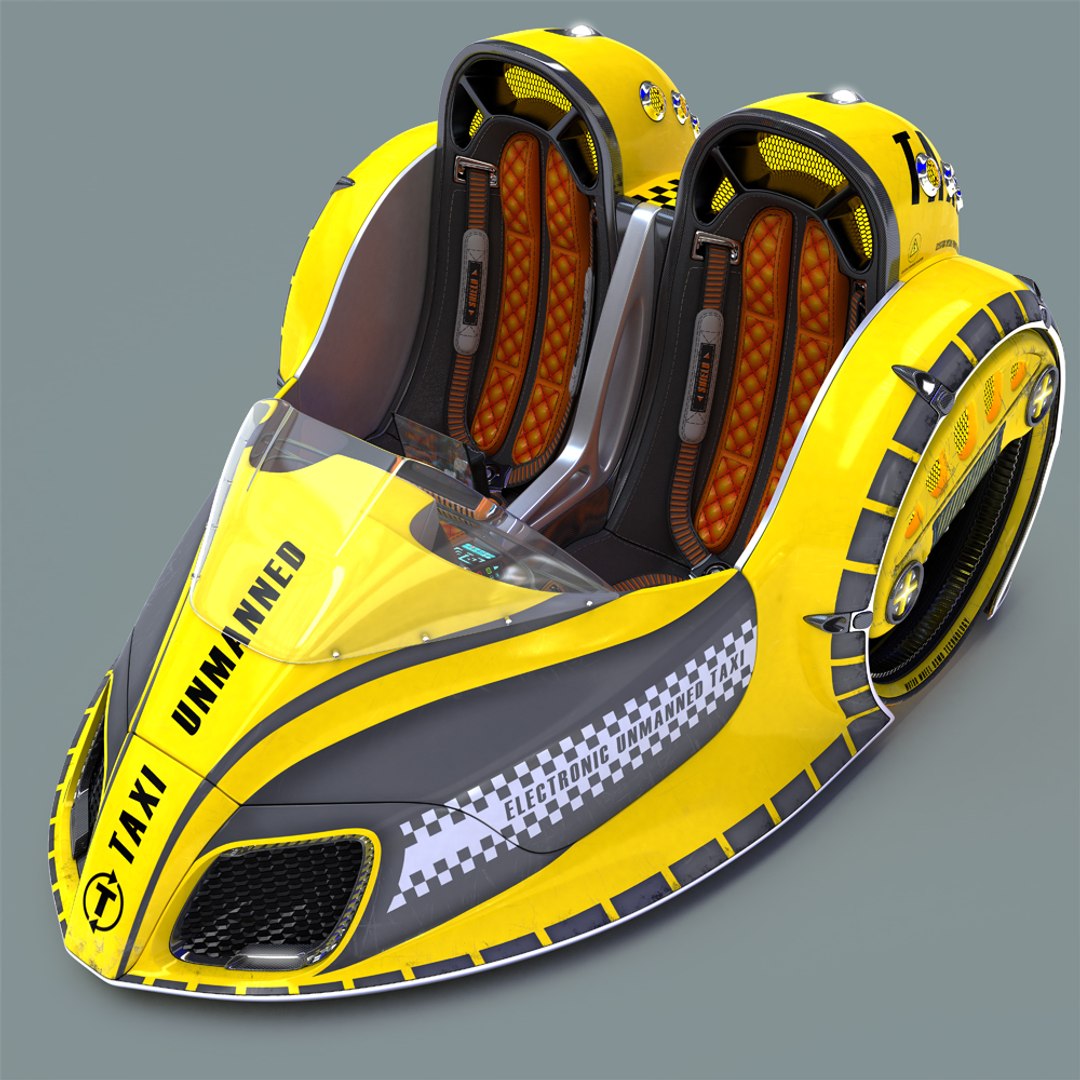 3D electronic unmanned taxi model - TurboSquid 1516985