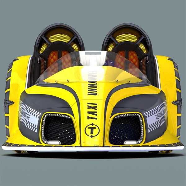 3D electronic unmanned taxi model - TurboSquid 1516985