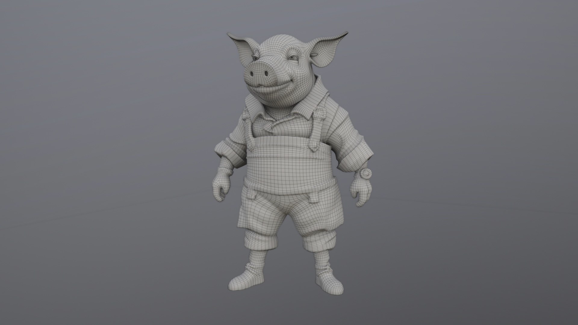 Pig Farmer Stylized Game-Ready 3D Model - TurboSquid 2427535