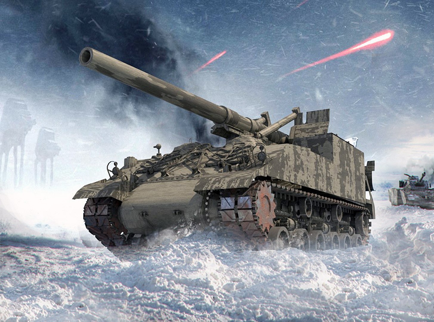 3D tank 155mm gmc m40 model - TurboSquid 1537850