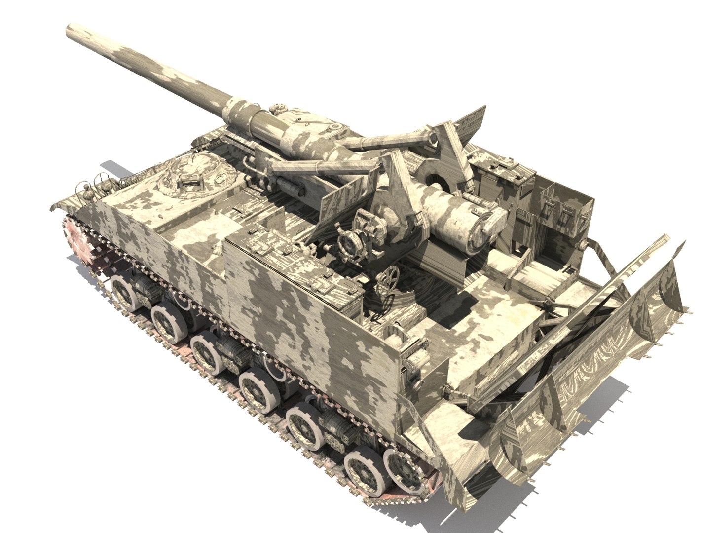 3D tank 155mm gmc m40 model - TurboSquid 1537850