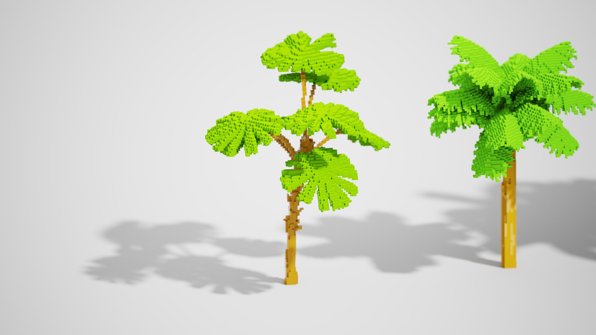 Isometric Palm Tree Set 3D Model - TurboSquid 2192905