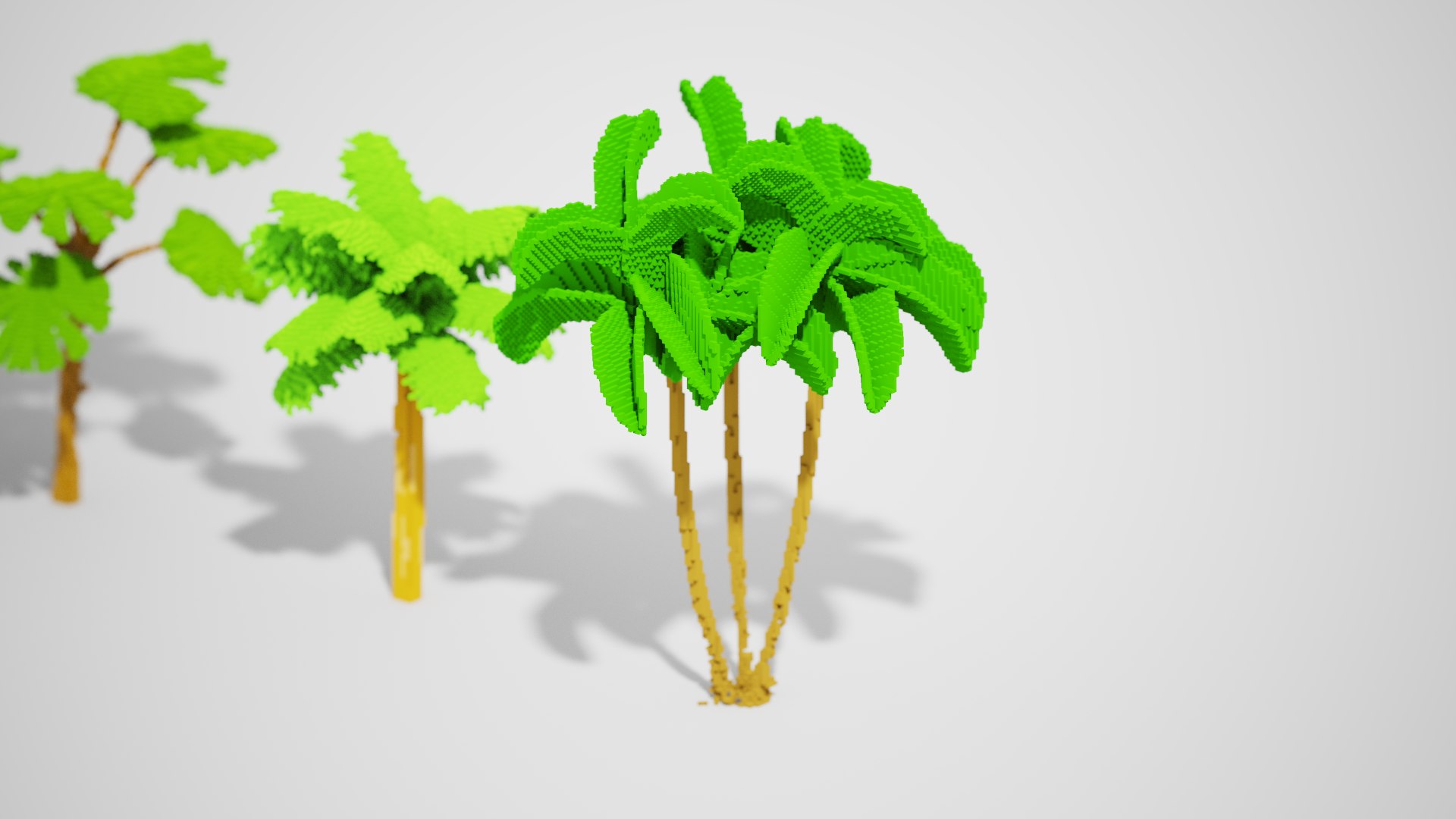 Isometric Palm Tree Set 3D Model - TurboSquid 2192905