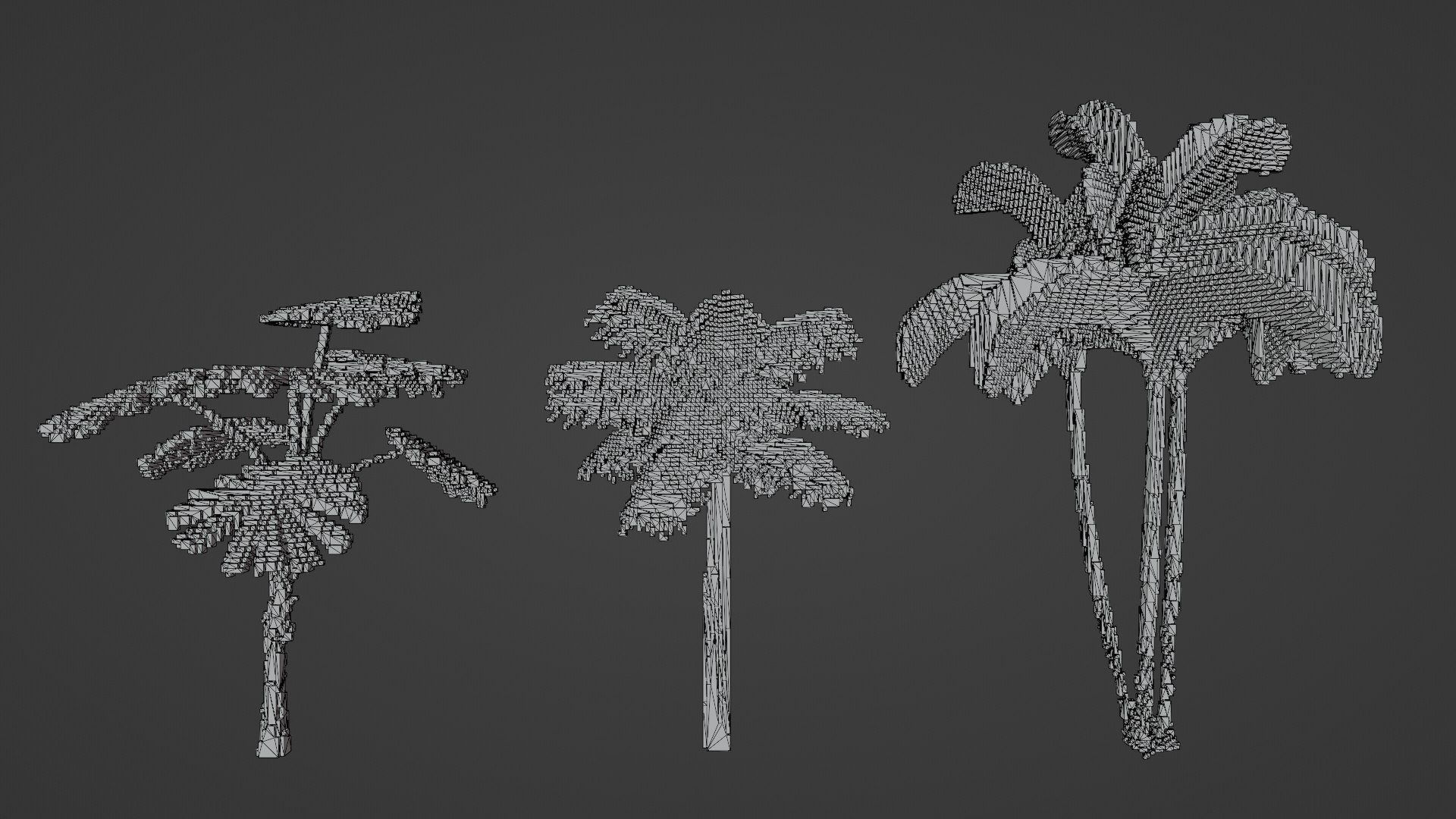 Isometric Palm Tree Set 3D Model - TurboSquid 2192905