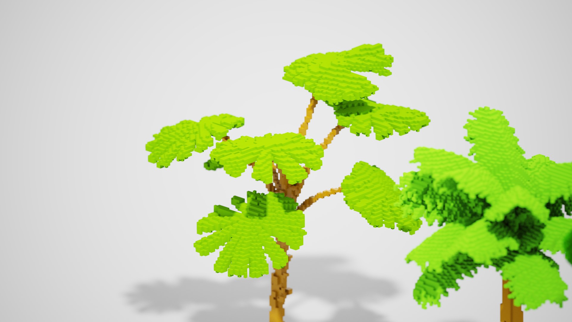 Isometric Palm Tree Set 3D Model - TurboSquid 2192905