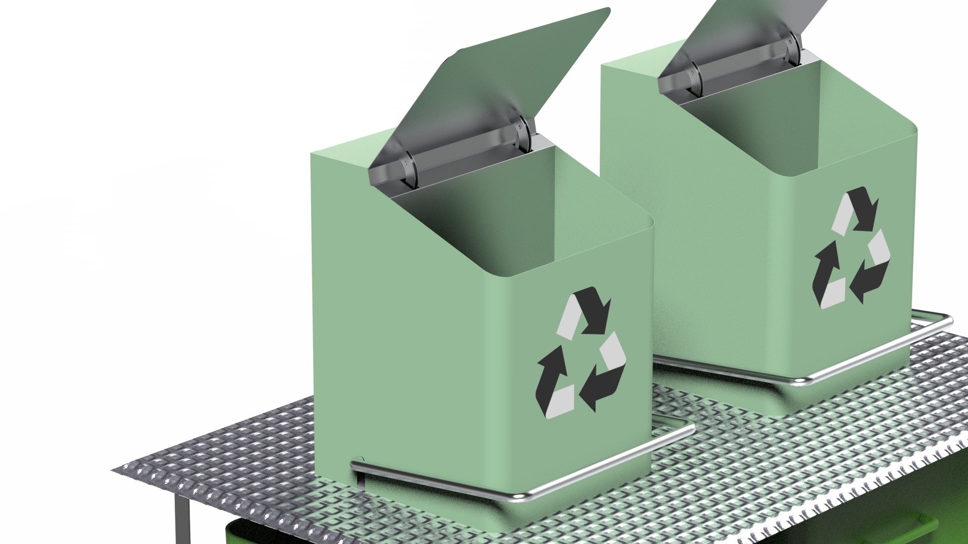 Underground Waste Bin Model - TurboSquid 1931045