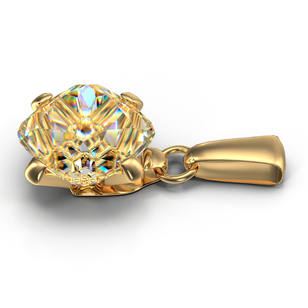 3D Jewelry Diamond Necklace Model - TurboSquid 1485394