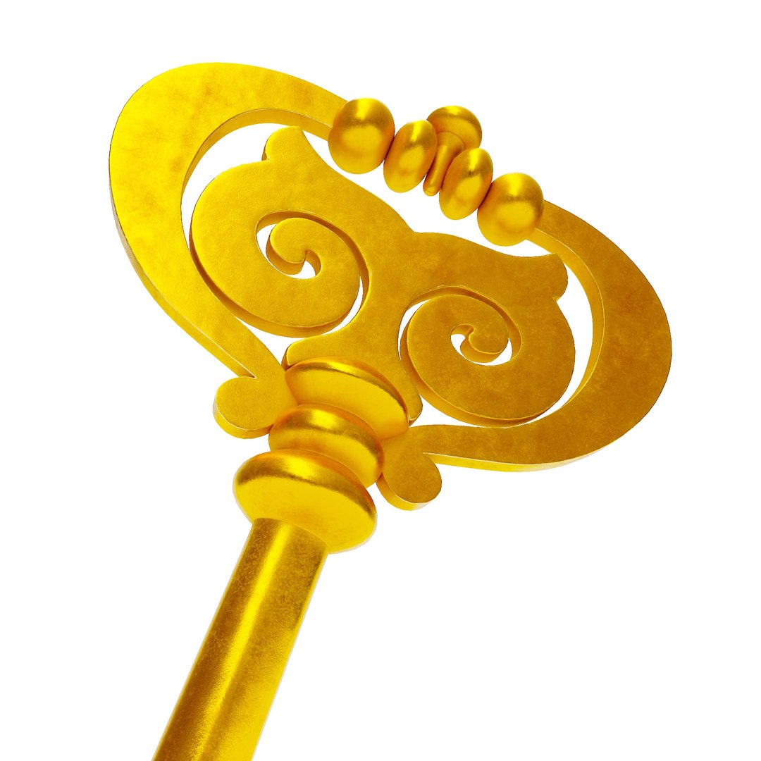 3D Gold Antique Key 3d Model - TurboSquid 1976960
