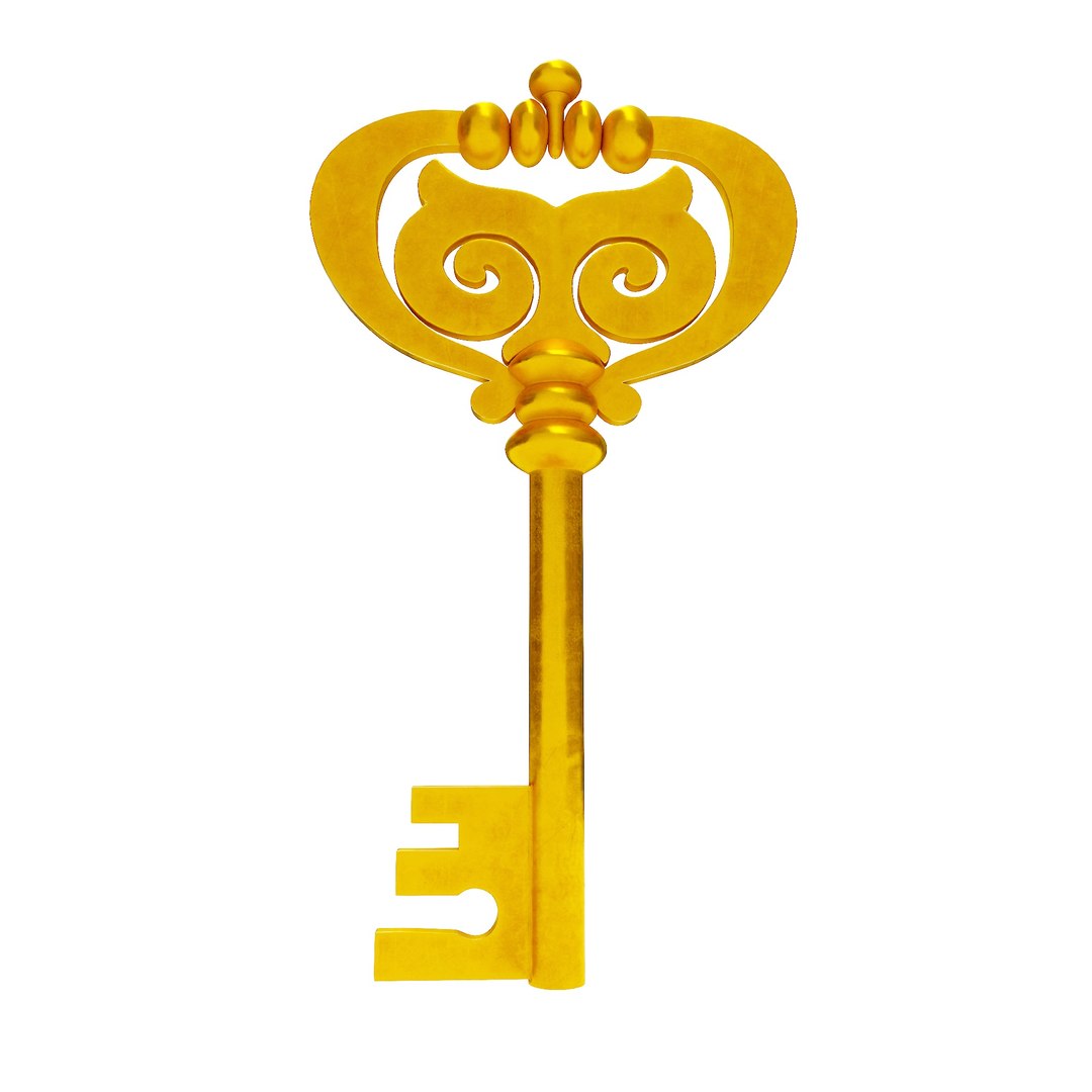 3D Gold Antique Key 3d Model - TurboSquid 1976960