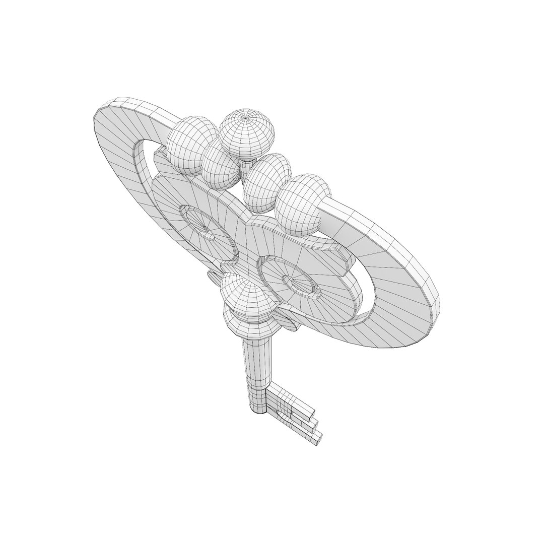 3D Gold Antique Key 3d Model - TurboSquid 1976960