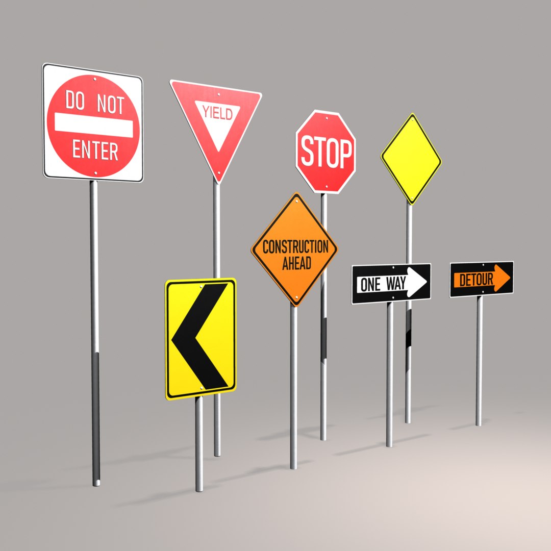 3d Model Street Sign